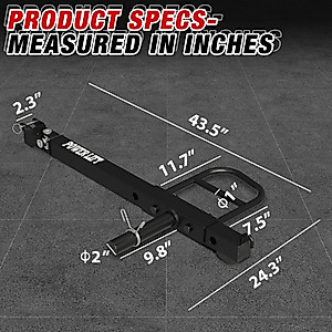 ER KANG Adjustable Jammer Arms for Power Cage, Fit 2"x2" Power Cage, 600LBS Capacity Lever Arm, Squat Rack Attachment for Body Strength Training Home Gym (50mm*50mm)