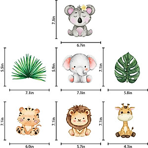28 Pcs Safari Table Centerpieces Baby Shower Decorations Centerpiece Sticks Oh Baby Centerpieces Tables Toppers for Boys Kids Party Supplies
