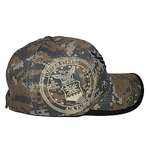 Icon Sports Group US Air Force Hat Official Licensed Military Cap, Unisex Embroidered Camo Military Baseball Cap