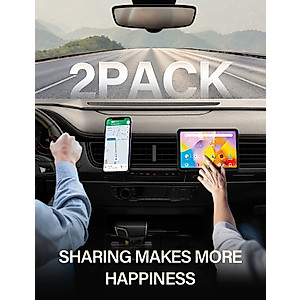 Lamicall 2 Pack Fits MagSafe Car Mount –[20 Upgraded Magnets] Magnetic Phone Holder Car,Air Vent Cell Phone Holder Clip, MagSafe Accessories for iPhone 15 Pro Max Plus 14 13 12 Mini & All Phones