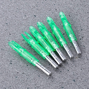 SGerste Lighted Archery LED Arrow Nocks Hunting Internal Arrow Nocks Nocks Tails Fit 6.2mm Arrow Shaft 6pcs
