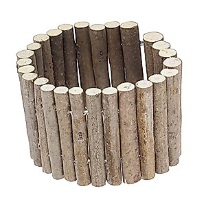 Hamster Bridge Toy, Bendable Wooden Hideout Rodents Wooden Door Fence for Small Animal Mouse Squirrel Chipmunk (60CM) Habitat Décor