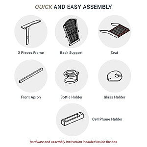 Cambridge Casual Auburn Upholstered Outdoor Adirondack Chair