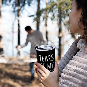 Shqiueos Funny Boss Christmas Gifts-Tears of My Staff 20 Oz Stainless Steel Tumbler Cup, Birthday Gifts for Boss, Boss Lady, Employer, Principal, Boss Day Gifts for Office Men Women