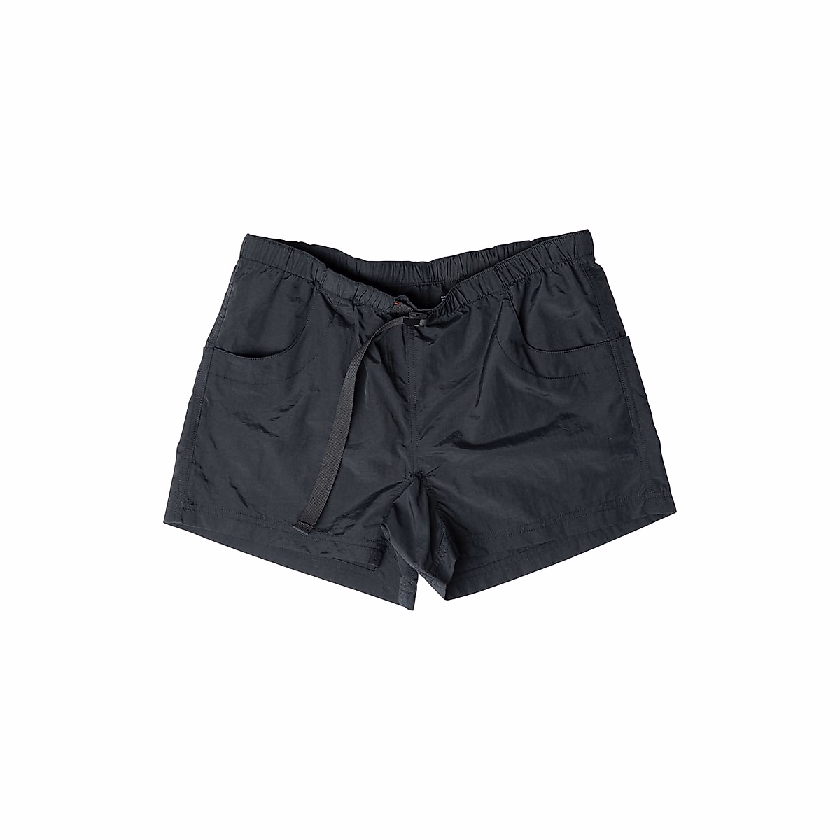 KAVU Elle Quick Dry Shorts with Mesh Pockets, Elastic Waistband, Belt - Black - M