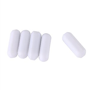 5pcs Magnetic Stirrer,High Temperature Type-C White Color PTFE Stir Bar,Low Temperature Laboratory Stirrer Flea Lab Spinner for Magnetic Mixer 15mm 30m(C5)