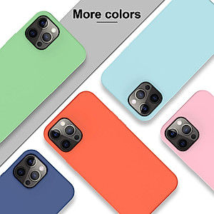 DEENAKIN Compatible with iPhone 12 Pro Max Case with Screen Protector,Soft Silicone Gel Rubber Bumper Cover,Slim Fit Shockproof Protective Phone Case for iPhone 12 Pro Max 6.7" Hot Pink