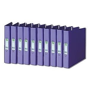 Q-Connect KF01474 2-Ring Binder A4 25mm Polypropylene Purple (Pack of 10)