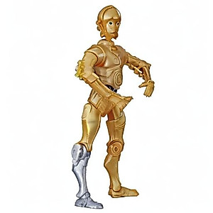 STAR WARS Galaxy of Adventures C-3PO Toy 5-inch Scale Action Figure with Fun Droid Demolition Feature, Toys for Kids Ages 4 and Up