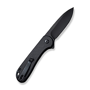 CIVIVI Elementum II Pocket Folding Knife, 2.96" Nitro-V Steel Blade G10 Handle Utility Knife with Deep Carry Pocket Clip for Camping Hiking Hunting C18062P-1