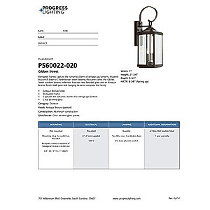 Gibbes Street Collection 2-Light Clear Beveled Glass New Traditional Outdoor Medium Wall Lantern Light Antique Bronze