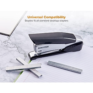 Bostitch Office Standard Staples, 1/4" Length,Full Strip Staples, 5000 Per Box, 5-Pack