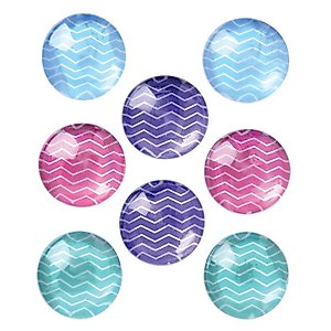 Quartet Magnets for Dry Erase Board, Whiteboard, 1 inches Multi-Color, 8 Pack (27953)