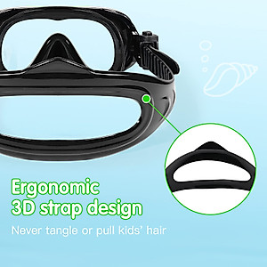 Keary Kids Swim Goggles Swimming Mask Goggles for Kids Boys Girls Toddler Youth 6-14 4-7 3-6, No Leak Anti-Fog Clear Goggles Kids Water Pool Underwater Swimming Goggles with Nose Cover Swim Glasses