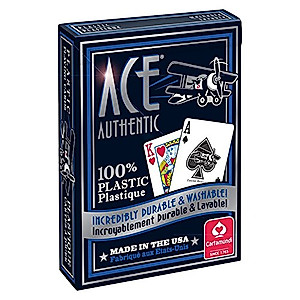 Cartamundi 1060 Ace 100% Plastic Playing Cards Assorted Colors