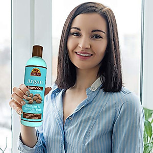 OKAY | Argan Shampoo | For All Hair Types & Textures | Restore, Hydrate and Smooth Hair | With Coconut, Almond, & Aloe Vera | Free of Parabens, Silicones, Sulfates | 12 oz