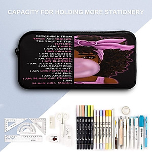 JYSDZSE African Girls Cute Backpacks - 17 Inch Set School Bag/Crossbody/Pen Bag Three-Piece Backpack for Men and Women