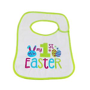 Hello Baby Wonder First Birthday, Valentine's Day, St. Patty's Day, Easter Bib Set - 4pk