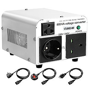 Yinleader 800W Step Up & Step Down Voltage Converter Transformer Convert 110V/120V to 220V/240V or from 220V/240V to 110V/120V for Travel -Circuit Breaker Protection