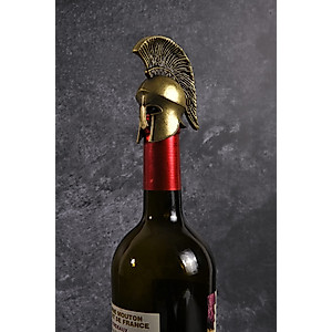 Warrior Helmet Wine Bottle Stopper for Bar Bartender Men and Women,Thanksgiving,Hallowmas,Christmas