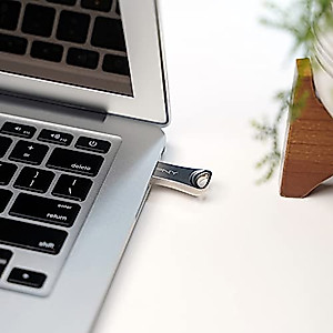 PNY 512GB Elite-X USB 3.2 Flash Drive - 220MB/s, Durable Premium Metal Housing, for Storing, Sharing, and Protecting Important Content, ‎ P-FDI512ELTX-GE, Silver