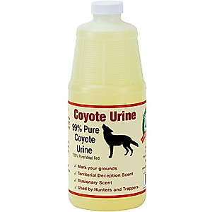Just Scentsational RS-32 Coyote Urine for Gardens, Hunters, and Trappers, 32 oz (1 Quart)