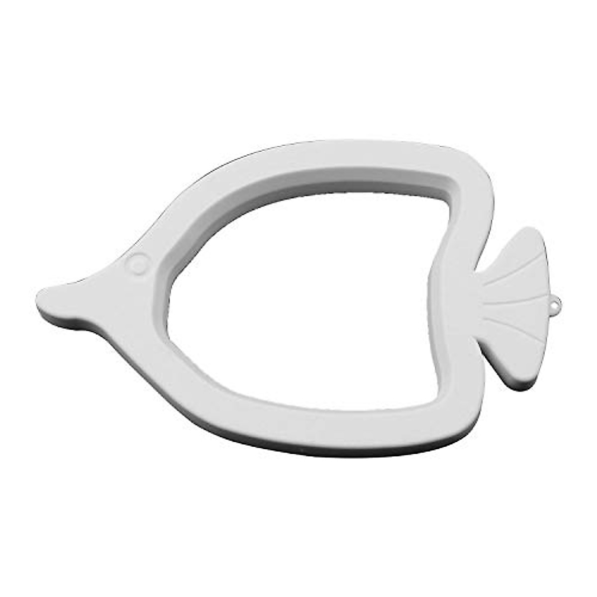 Maxmoral White Fish Feeding Ring Aquarium Fish Tank Mariculture Fishes Floating Food Feeder Circle with Suction Cup