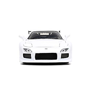 Jada Toys Fast & Furious 1:24 1992 Mazda RX-7 Die-cast Car, Toys for Kids and Adults, White