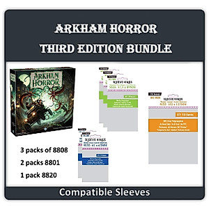 Arkham Horror Third Edition Compatible Sleeve Bundle (8808 X 3 + 8802 X 2 + 8820 X 1)
