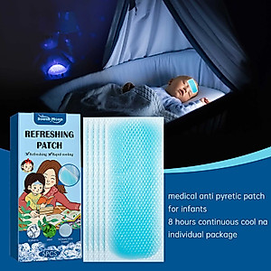 Active Moist Cool And Cool Stickers Are Used For Children's Fevers Discomfort And Migraine Cool And Cool Headache And Cool Stickers A Package Of 5 Children's Fevers Stickers Ordinary Buffet for Face