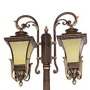 MRFX Modern Chinese-Style Aluminum Alloy Double-Headed Garden Lights, Residential Park Street Lighting Home Garden Decoration Lights, Waterproof IP65