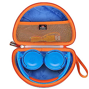 FBLFOBELI Headphone Cases EVA Hard Storage Case for JBL JR 300BT Kids On-Ear Wireless Headphones Safe Sound Technology, Travel Protective Bag