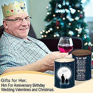 Gifts for Dad, Christmas Candles Gifts for Dad,Birthday Gift for Dad, Fathers Day Gift from Daughter,Cool Gifts for Dad from Daughter, Lavender Candles Gifts for Men Father Husband