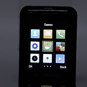 ASHATA W23 Big Button Phone for Seniors, Ultra Thin 2G Mobile Phone Large Button Volume Senior Unlocked Cell Phone, 3 SIM Card Slot, 2500mAh, for Elderly(Black)