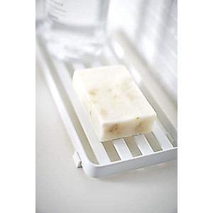 Yamazaki Home Tower bathroom trays, One Size, White