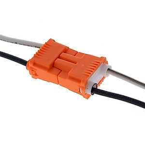 IDEAL Electrical 30-352J 14-12 AWG Luminaire Disconnect, 2-Wire, 6 Amp/600V Max, Orange, Screw Terminal, Screw Connector, Nylon