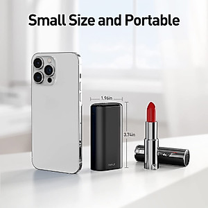 iWALK Power Bank Fast Charging 9600mAh,Ultra Compact Small Portable Charger with Built in 18W PD Cable & LED Display,[2024 Upgrade] PD Battery Pack Portable Charger Compatible with iPhone 14/13/12/XR