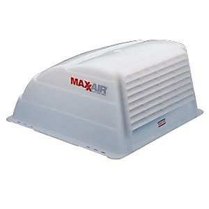 MAXXAIR Maxx I Original Vent Cover - Keep Rain Out & Let Fresh Air In; RV Roof Vent Cover, Zero-Leak Mounting System, Prevents Bugs & Leaves, Eliminates Stale Air, Smoke & Odors, White (00-933066)