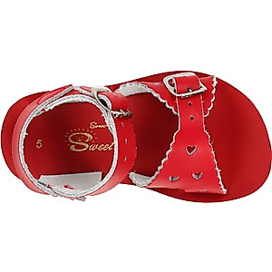 Salt Water Sandals by Hoy Shoe Sweetheart,Red,5 M US Toddler