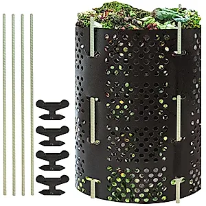 ECOHomes 100 Gallons Expandable Outdoor Compost Bin | Compact & Easy to Setup Garden Compost System - Adjustable Waste Composting Caddy Bin Suitable for Backyard, Lawn & More