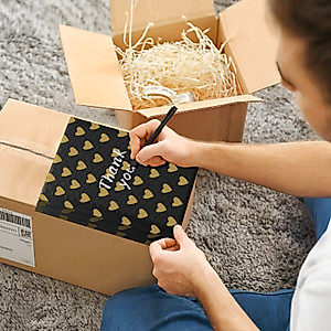 Metronic Bubble Mailers 6x10 Inch 100 Pack , Gold Heart Poly Bubble Mailers,Cute Padded Envelopes Self-Seal, Waterproof, Cushioning for Small Items,Jewelry Makeup Supplies, Shipping,Packaging Bulk#0