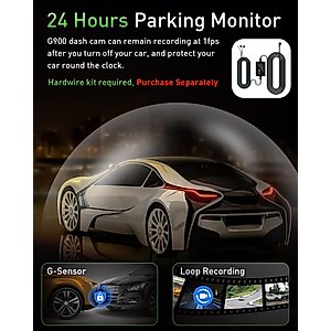 Dash Cam Front and Rear,4K+1080P WiFi Dual Dash Camera for Cars with App, 3" IPS Dashboard Camera Recorder,Night Vision,24H/7 Parking Mode, Loop Recording,170° Wide Angle,Free 64GB SD Card