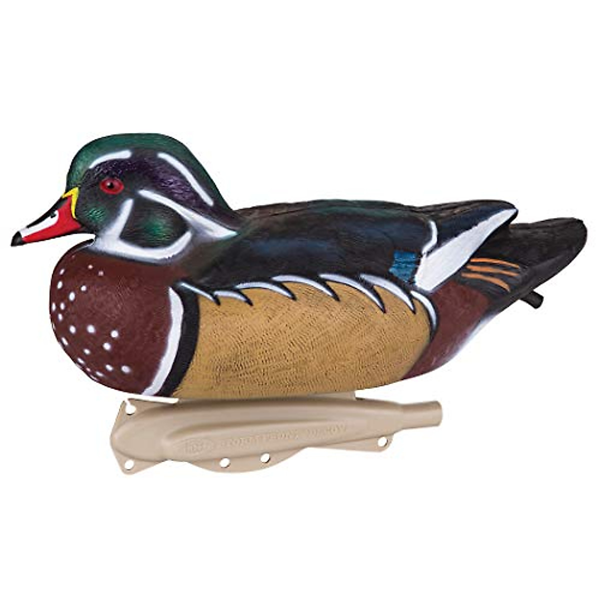 Flambeau Outdoors 8018SUV Storm Front 2 Wood Duck Decoys, Classic Floaters - 6-Pack