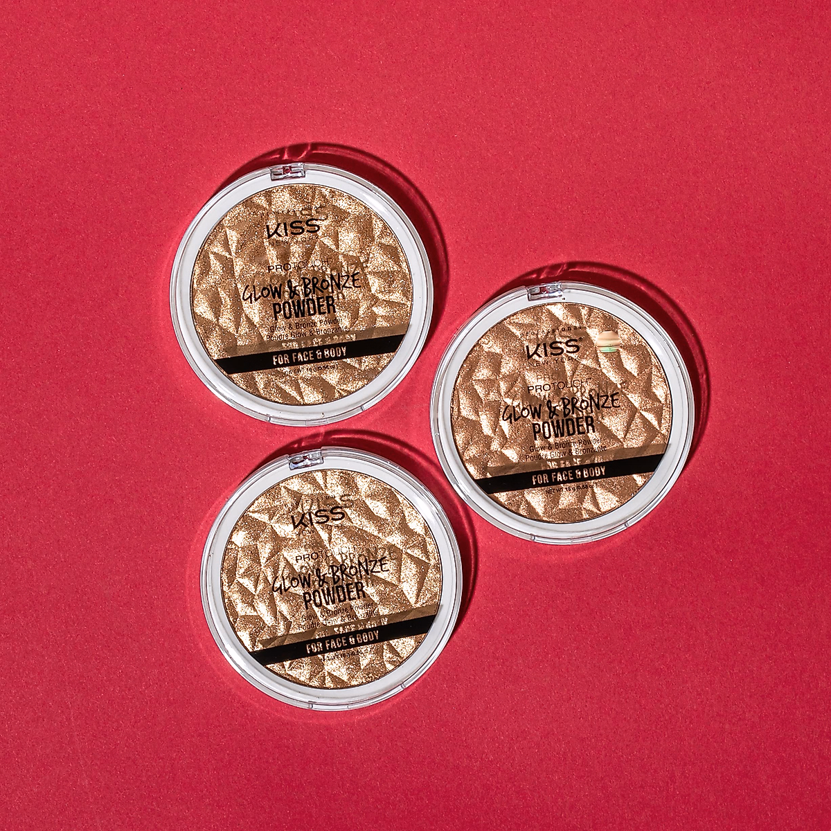 KISS Pro Touch Glow & Bronze Powder for Face & Body- KPBP02 (Powder-Deep)