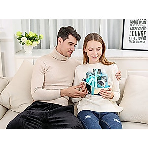 Valentine's Day Home Bath and Body Spa Gift Basket Set for Women with Refreshing “Ocean Mint” Fragrance -#1 Valentine's Day Gift for Her – Relax Luxury Skin Care Set Includes Gels Lotions & More