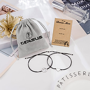Tarsus Gifts For Stepmom, Bonus Mom Gifts From Daughter Step Mom Bracelets