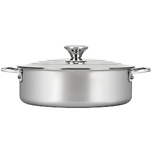 Le Creuset Tri-Ply Stainless Steel Rondeau Pan, 4.5 Quart