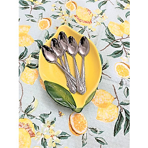 Teaspoon mini 12 Pieces Stainless Steel Demitasse Espresso Spoon Mirror Polished Dishwasher Safe Rust and Heat Resistant (12)