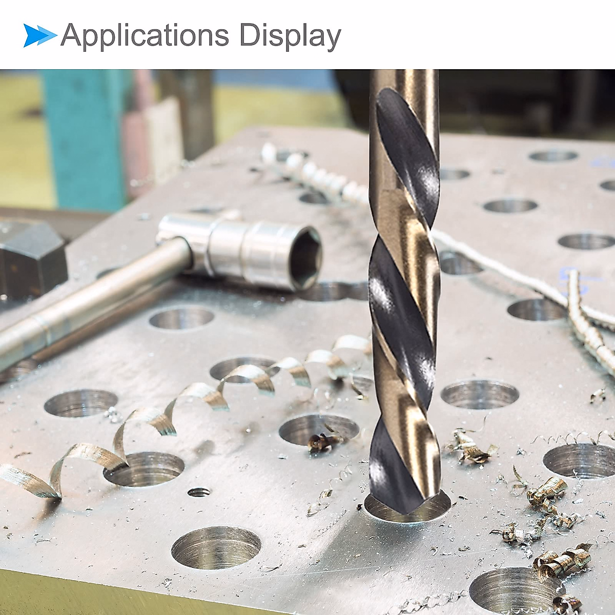 CoCud Reduced Shank Twist Drill Bits, 16.5mm Cutting Edge, Titanium & Nitride Coated High Speed Steel 4341 - (Applications: for Stainless Steel Drilling Machine)