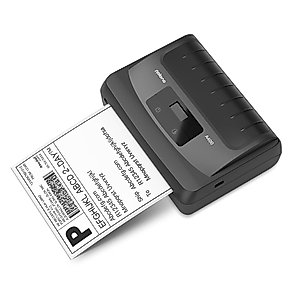 POLONO A400 Bluetooth Thermal Label Printer, 4x6 Label Printer for Shipping Packages Small Business, Bluetooth Shipping Label Printer for iPhone, Android & PC, Compatible with Amazon, Ebay, ect.